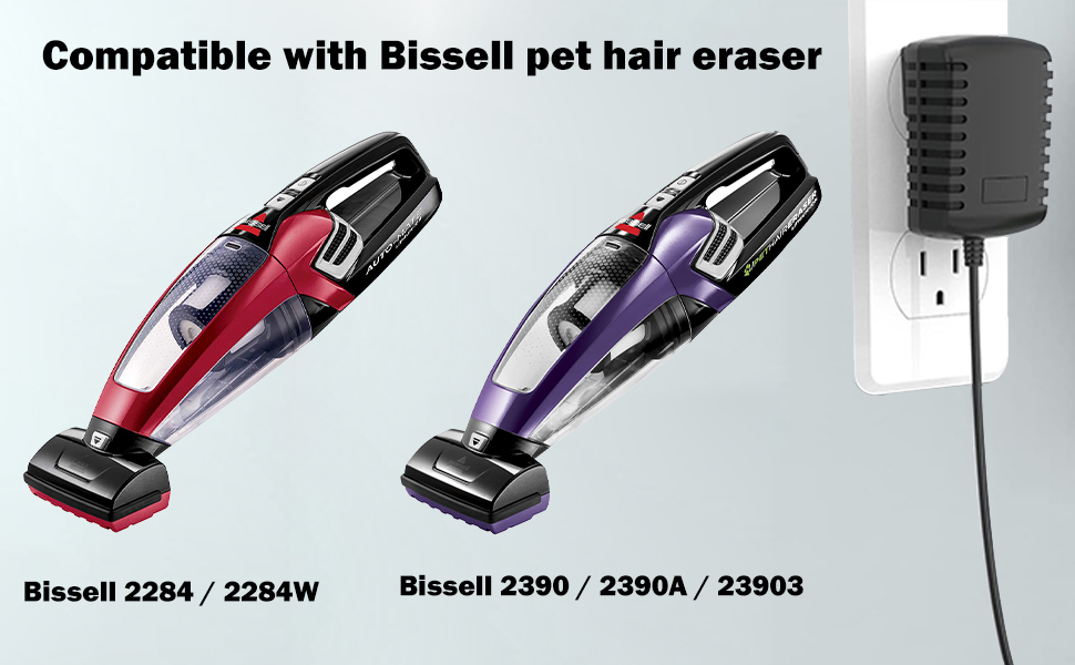 Amazon.com: Charger for Bissell Pet Hair Eraser 2390 2390A 23903 2284W 2284 Power Cord ...