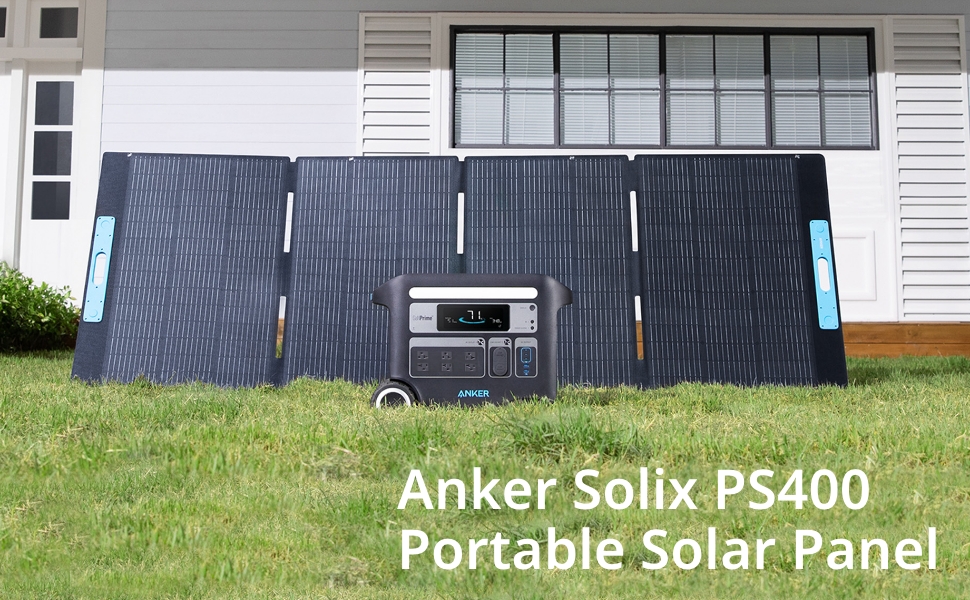 Amazon.co.jp: Anker Solix PS400 Portable Solar Panel ソーラーパネル 400W 防塵防水IP67対応 折り畳み式 Anker Solix ...