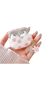 Amazon.com: MINSCOSE Compatible with AirPods Pro Clear Case,3D Bow Pattern Design with Cute ...