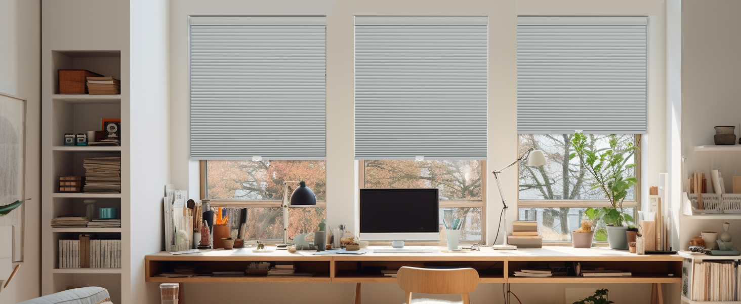 Amazon.com: Changshade Cordless Cellular Shades, Blackout Honeycomb Shades for Windows, Pull ...