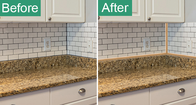 ATCOOGUS Peel and Stick Trim for Backsplash Tile Edge, Self-Adhesive Liner for Corner Decor ...