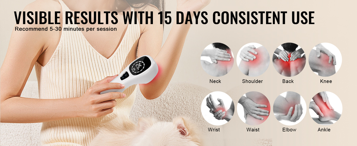 Amazon.com : VEVOR Red Light Therapy Device, Portable Red Light Therapy for Body and Pets ...