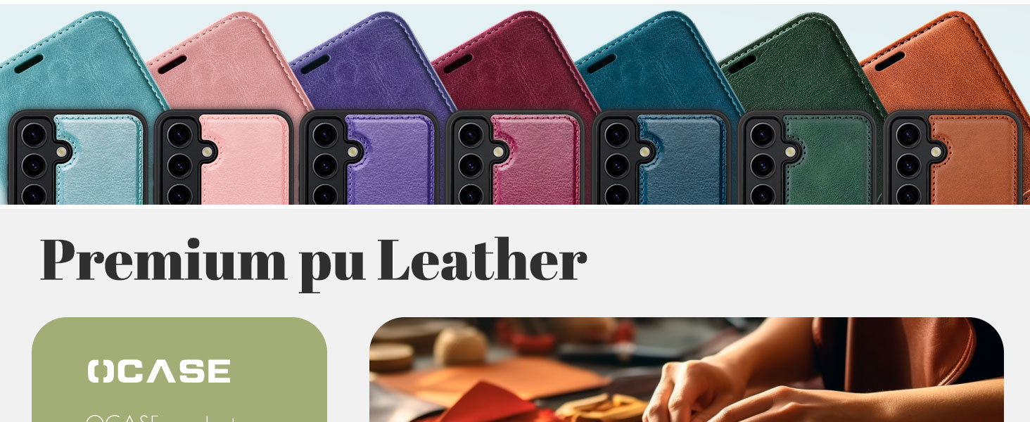 Amazon.com: OCASE for Samsung Galaxy S24 Detachable Wallet Case with Card Holder, [2 in 1] PU ...