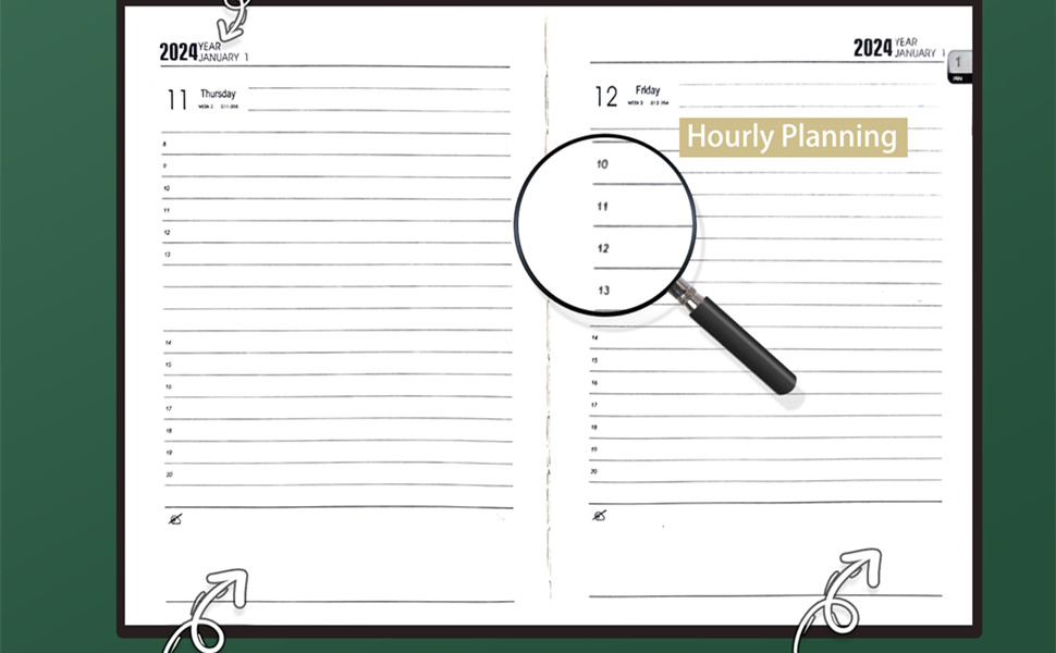 Academic Diary 2024,Daily Diary 2024 from Jan 2024 to Dec 2024 ...