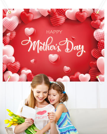 Amazon.com : Happy Mother's Day Banner - XtraLarge 7x5 FT Large Reusable Mother's Day Backdrop ...