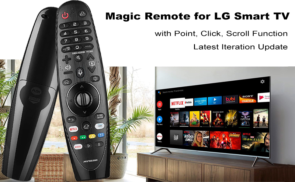 Magic Voice Remote Control for 2017-2022 LG Smart TV, AN-MR20GA MR19BA MR18BA MR650A Replacement ...