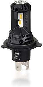 Amazon.co.jp: 【Amazon.co.jp 限定】 M's Basic by IPF ヘッドライト LED バイク用 H4 Hi Lo切替 2500lm/2000lm 6500K ...