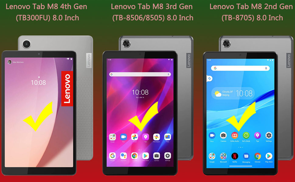 Lenovo Tab M8 - Funda para tablet Lenovo Tab M8 de 4ª generación (TB-8505F/TB-8705F/TB-8505F/TB ...