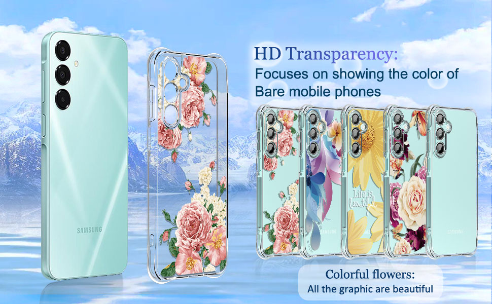 Amazon.com: Osophter for Samsung Galaxy A16 5G Case: Women Girls Flower Floral with Screen ...