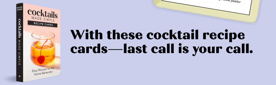 Cocktails Made Simple Recipe Cards: Easy Recipes for the Home Bartender: Rockridge Press ...