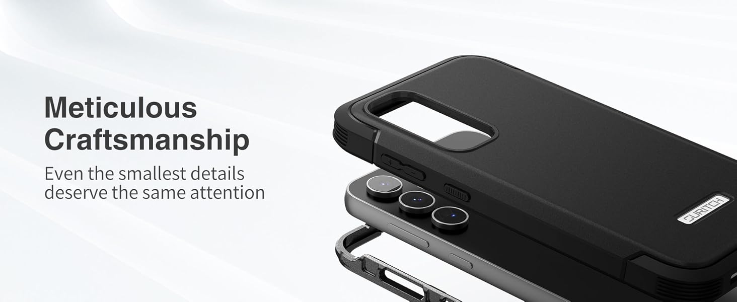 Amazon.com: SURITCH for Samsung Galaxy S23 FE Case 6.4 Inch (Only), (2 Front Frames) Full-Body ...