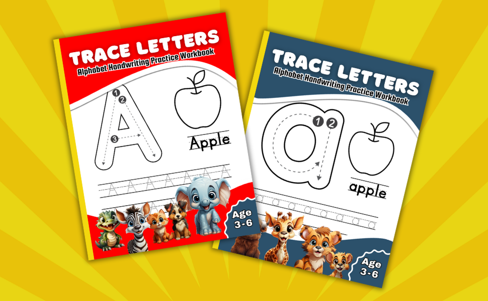 Amazon.com: Trace Letters Alphabet Handwriting Practice Workbook ...