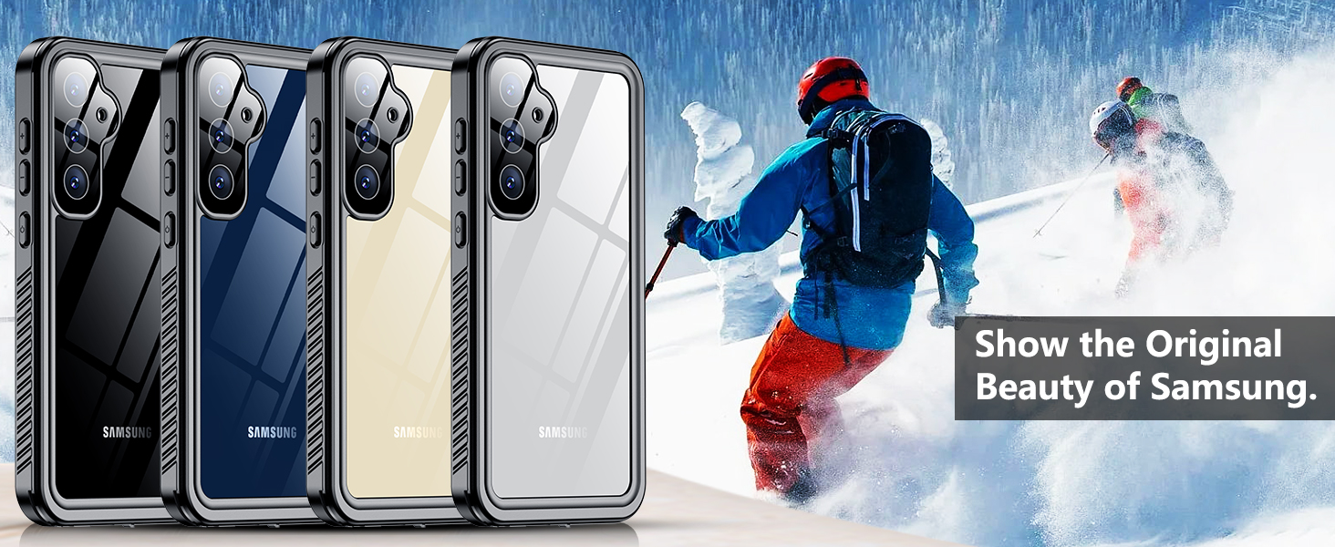 Amazon.com: Temdan Designed for Samsung Galaxy S25 Case Waterproof, Built-in Lens & Screen ...