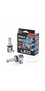 Amazon.co.jp: PIAA ヘッドライト/フォグランプ用 LED 6000K 〈ｺﾝﾄﾛｰﾗｰ別体ﾀｲﾌﾟ〉 究極の明るさを実現！ 銅基板＆ヒートパイプ搭載モデル 12V24V共用 ...