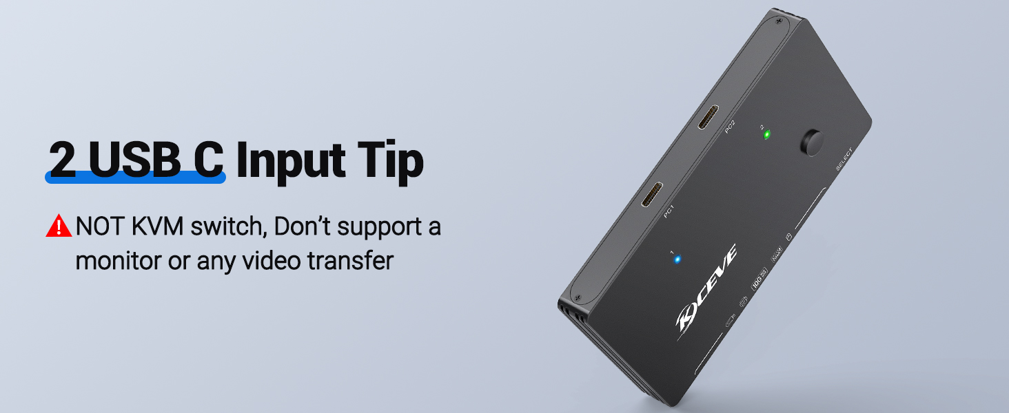 Amazon.com: ANGEET USB 3.2 Switch 2 Computers 10Gbps USB Switch for PC ...