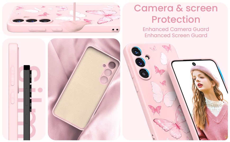 Amazon.com: Yucenx for Samsung Galaxy S25 Plus Case, Girls Women Florals Liquid Silicone Phone ...