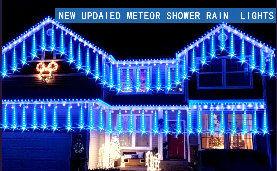 Amazon.com : FYYZY Icicle Lights Snowfall Meteor Shower Rain Light ...