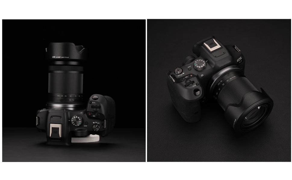 Amazon.com : JJC EW-60F Reversible Lens Hood for Canon RF-S 18-150mm F3.5-6.3 is STM Lens on EOS ...