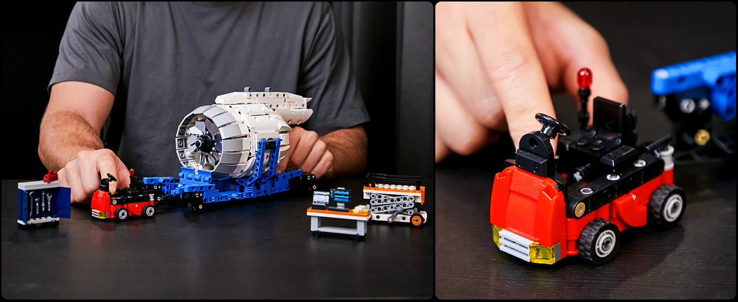 Amazon.com: BRICKKK City Aircraft Engine Workshop Building Sets for ...