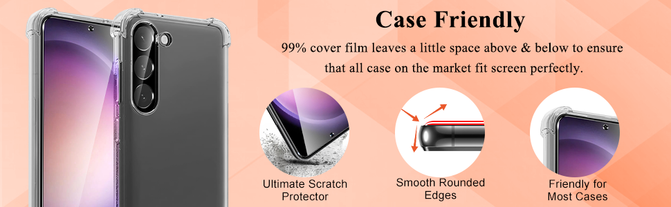 Amazon.com: LYWHL for 3 Pack Samsung Galaxy S23 Plus / S23+ Tempered Glass Screen Protector with ...