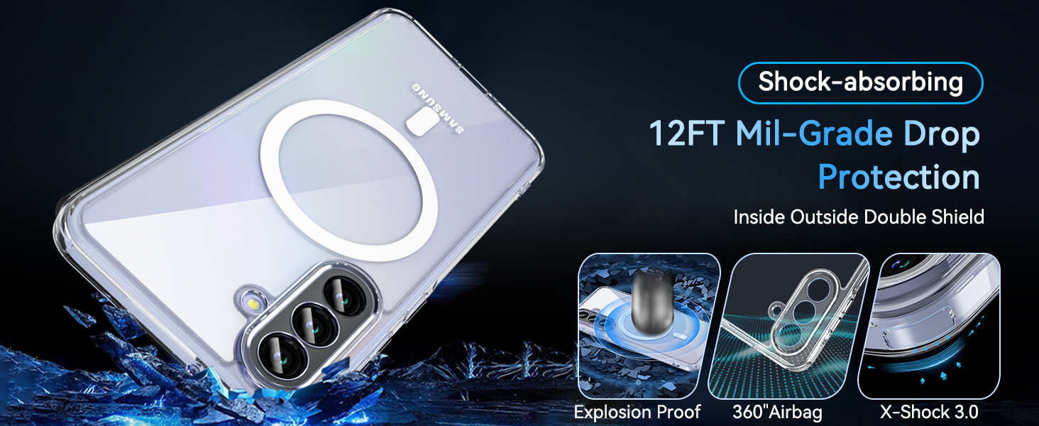 Amazon.com: Fin2feel for Samsung Galaxy A36 5G Case Magnetic, Galaxy A36 Phone Case with Screen ...