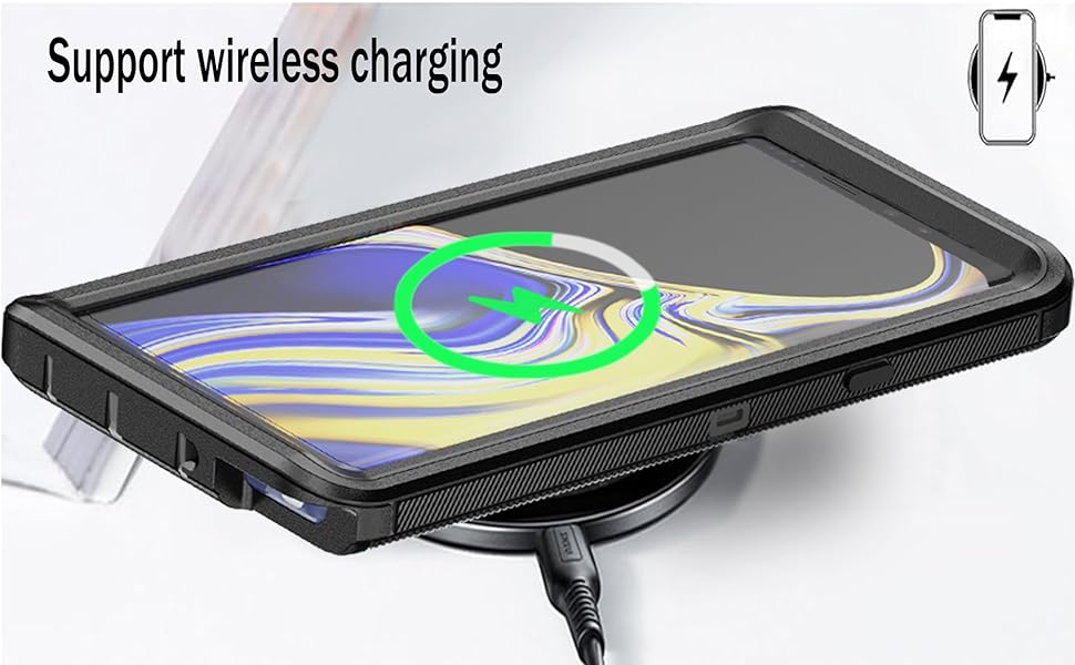 AYMECL for Note 9 Case,[Military Grade] 3 in 1 Heavy Duty Full Body Shockproof Protection Phone ...