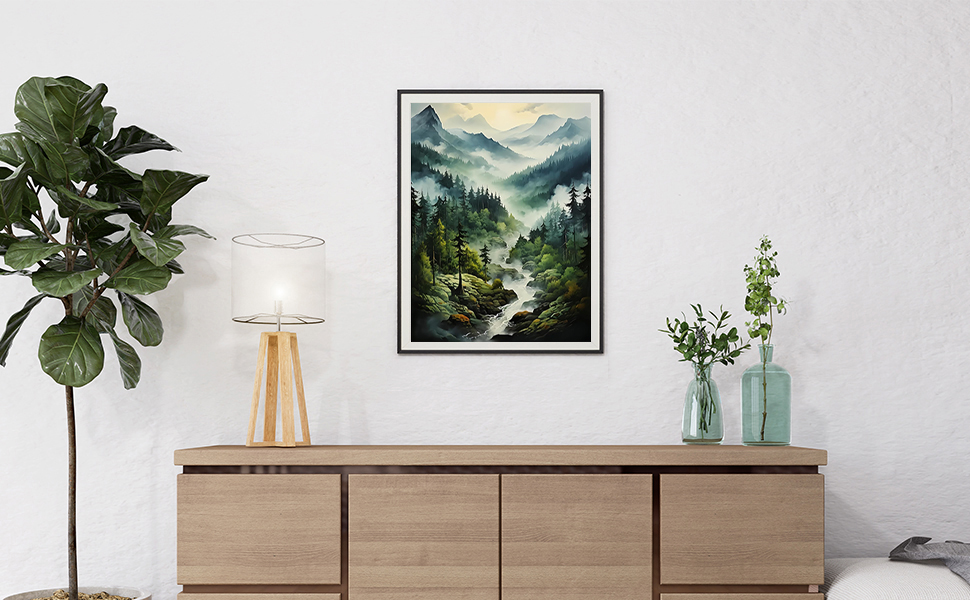 LZLHDE Malen nach Zahlen Erwachsene Landschaft, DIY Handgemalt Ölgemälde Paint by Numbers Adult ...