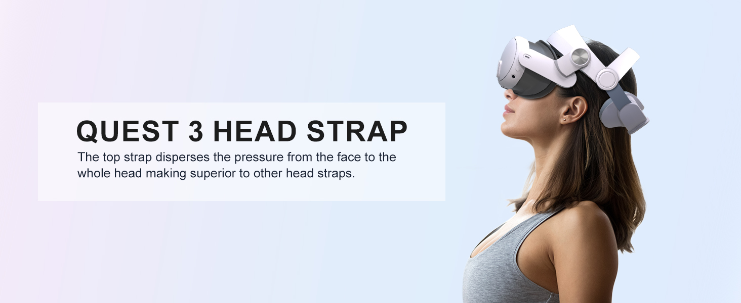 Amazon.com: for Meta Quest 3/3S Head Strap - Comfort Vr Accessories with Adjustable Elite ...