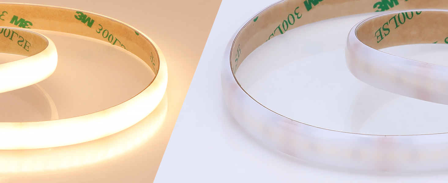 Amazon.com: JOYLIT Diffused COB LED Light Strip 24V 3000K Warm White 16.4FT 525LM/FT Super ...