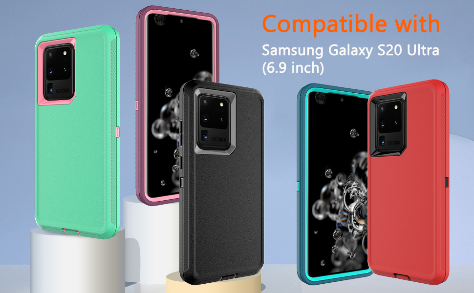 Amazon.com: HONG-AMY for Samsung Galaxy S20 Ultra Case with Self Healing Flexible TPU Screen ...