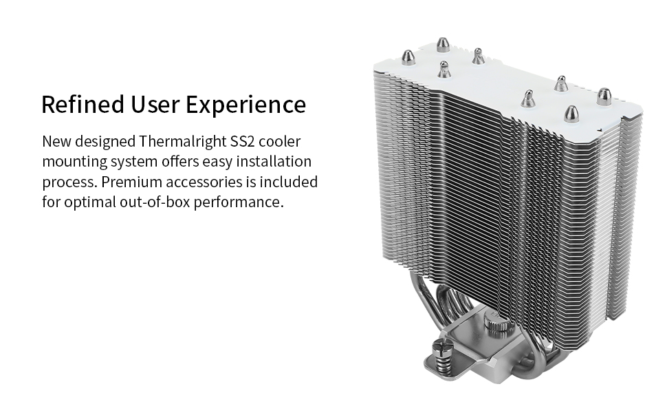 Thermalright Assassin X 120 SE - Enfriador de aire para CPU de color blanco, 4 tubos de calor ...