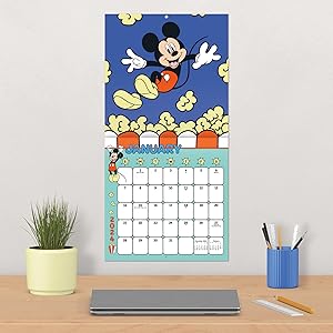 2024 Disney Mickey Mouse Wall Calendar : Trends International: Amazon ...