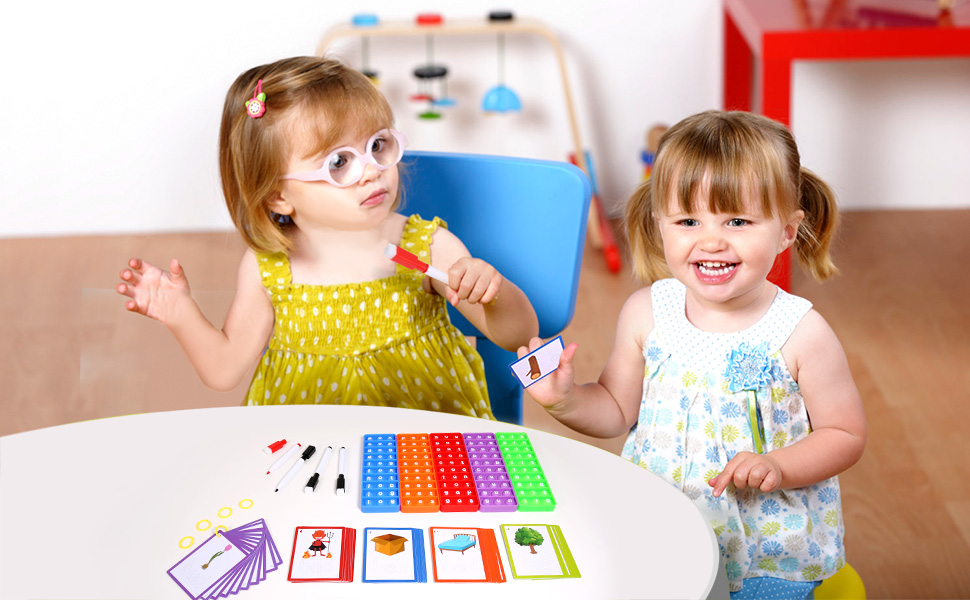 Amazon.com: Word Pop CVC Words Games with Flashcards, Phonics Game Reading Writing Erasable ...