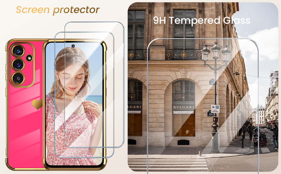 Amazon.com: Dretal for Samsung Galaxy S24 FE 5G Case with Screen Protector, Women Girl Cute ...