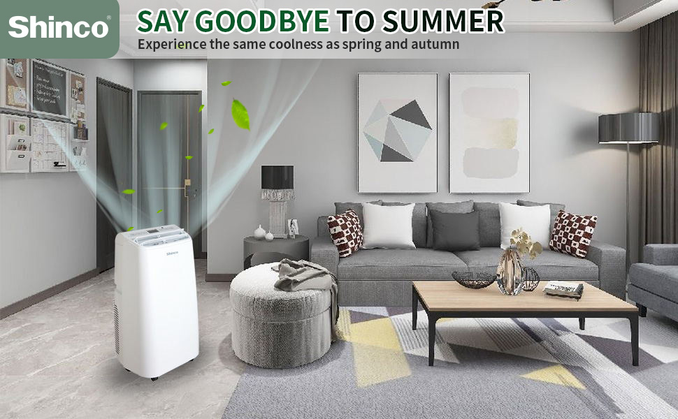 Shinco 12 000 Btu Portable Air Conditioner With Cooling Dehumidifier