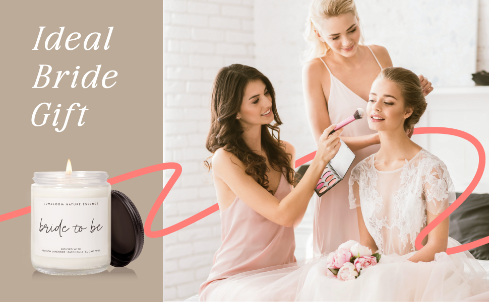 Amazon.com: LUMELOOM Bride Gifts, Bridal Shower Gifts- 9oz Aromatherapy Lavender Scented Soy Wax ...