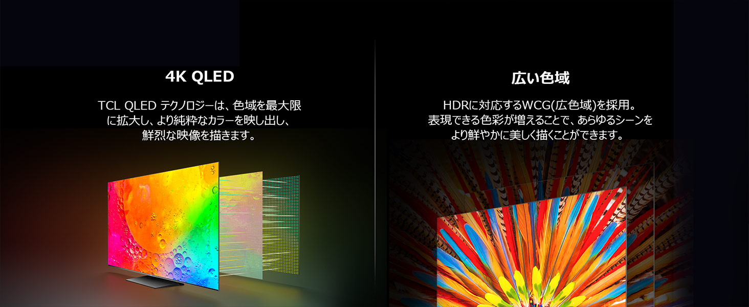 Amazon.co.jp: TCL 55V型 テレビ チューナーレス 4K液晶 144Hz 倍速 量子ドット ゲーミング 55C745 地上波受信なし freesync premium pro ...