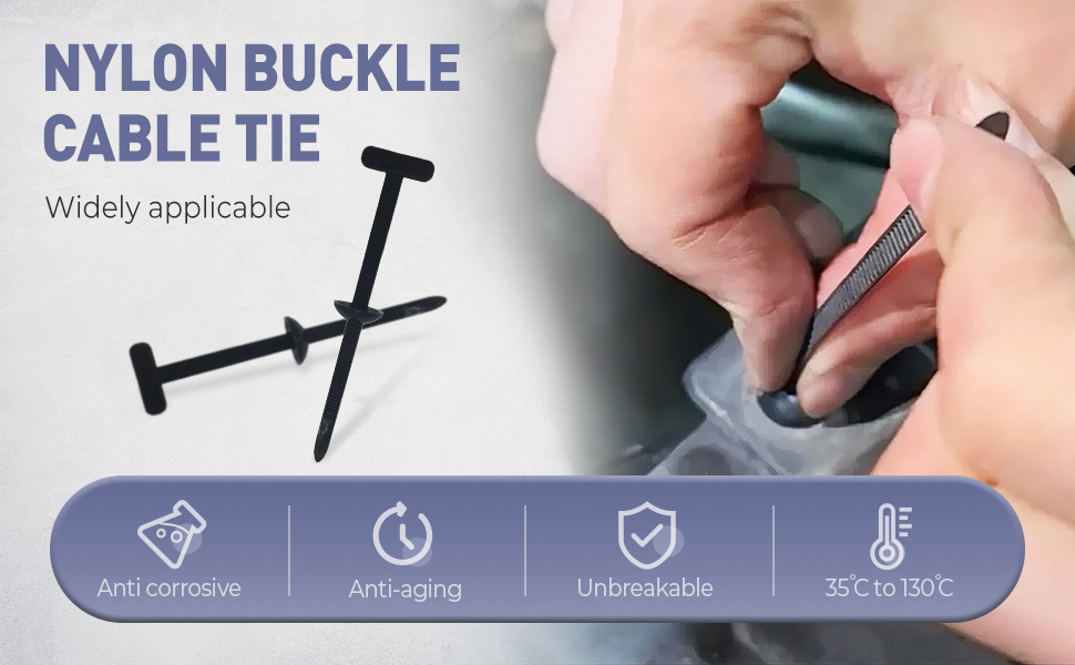 Amazon.com: Nylon Universal Cable Tie Buckle, 2025 New Plastic Cable Ties Tool Fasteners Car ...