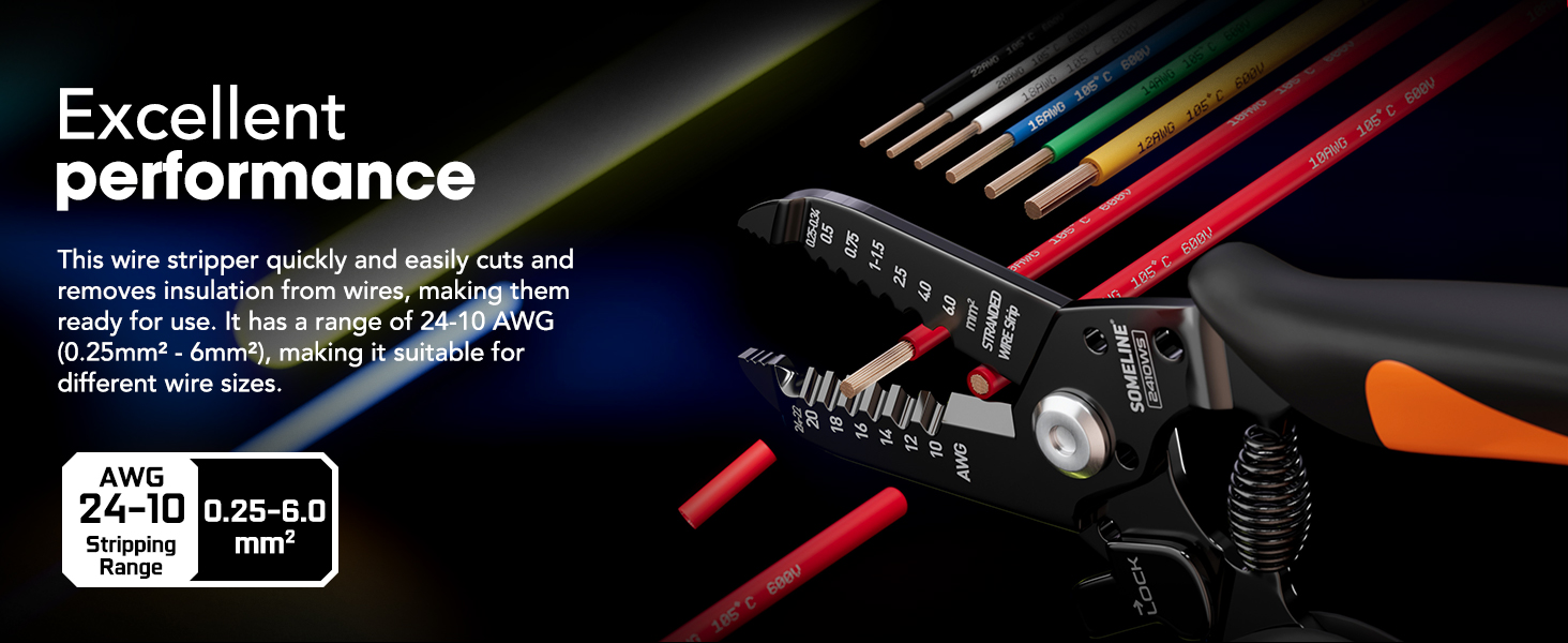 SOMELINE® Crimping Tools Set with 24 Types of Ferrules - Hexagon Ferrule Pliers 0.25-6mm²(AWG 24 ...