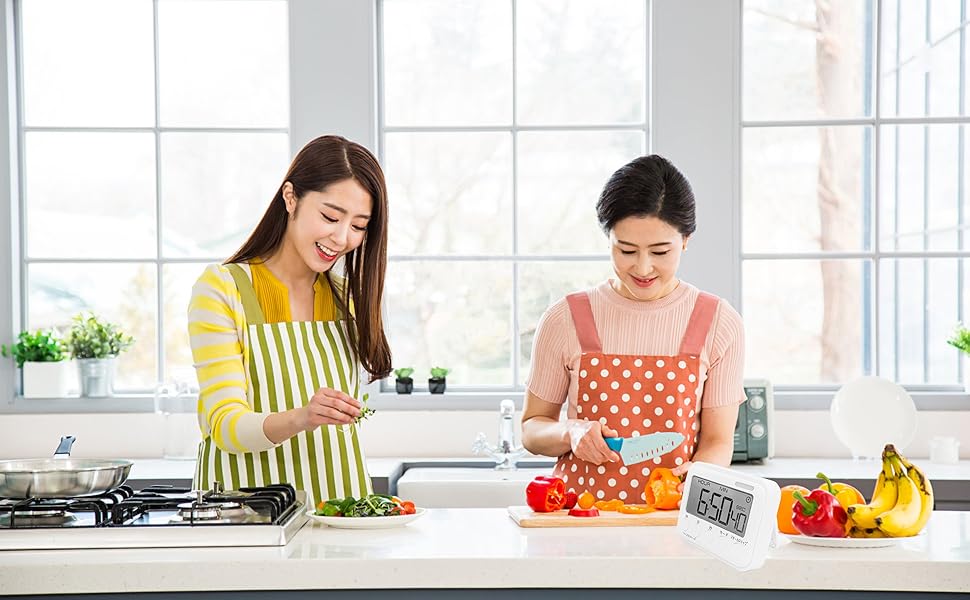 Amazon｜SODOI キッチンタイマー 12/24時間 置き時計 目覚まし時計 マグネット付き 最大99時59分59秒 デジタル タイマー 大画面 勉強 受験 資格 料理 スポーツ 消音 ...