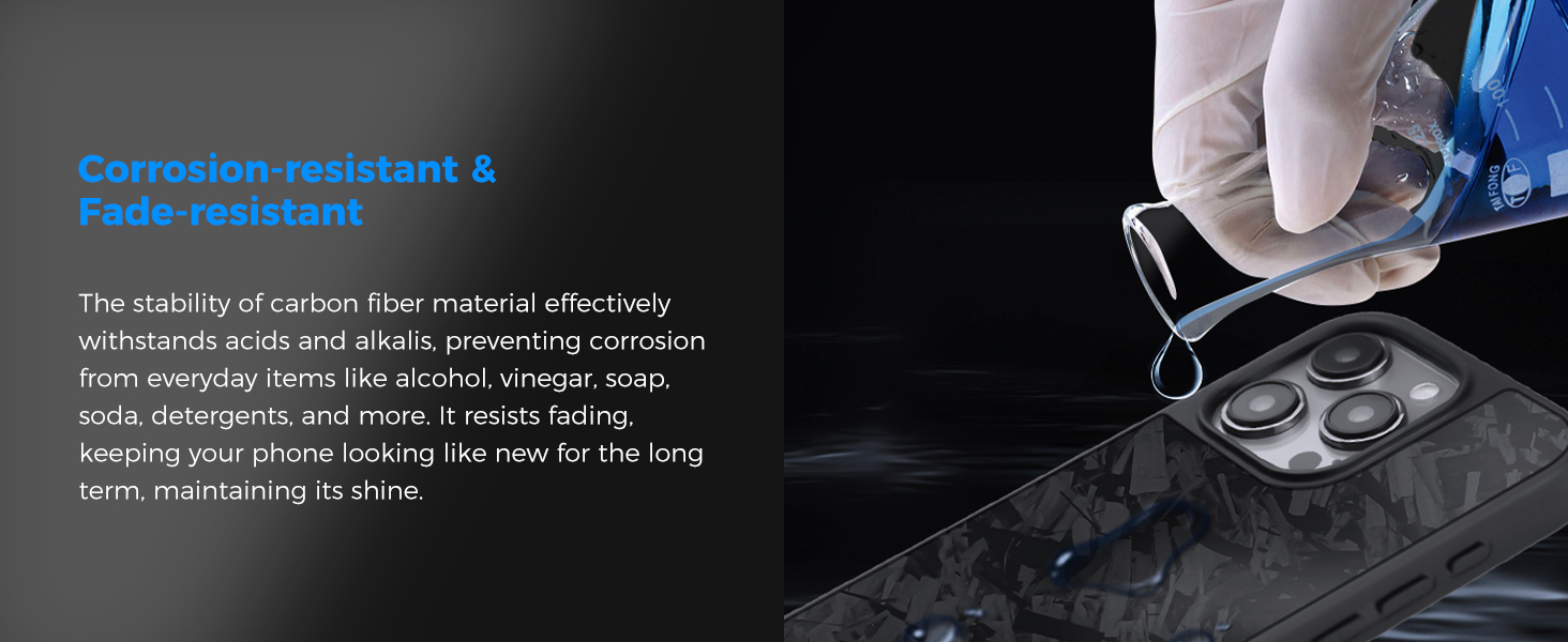 Amazon.com: MONOCARBON Real Forged Carbon Fiber Case for iPhone 15 Pro Max, Premium Minimalist ...