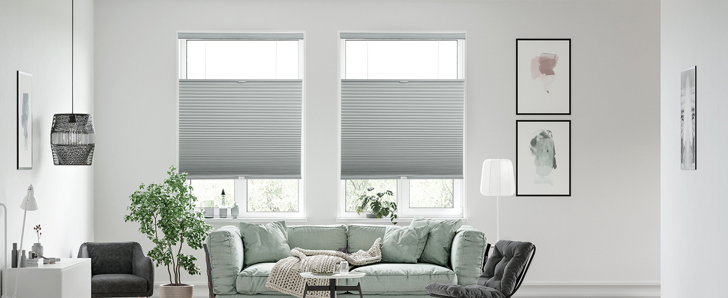 Amazon.com: Changshade Custom Top Down Bottom Up Blackout Cellular Shades, Cordless Room ...