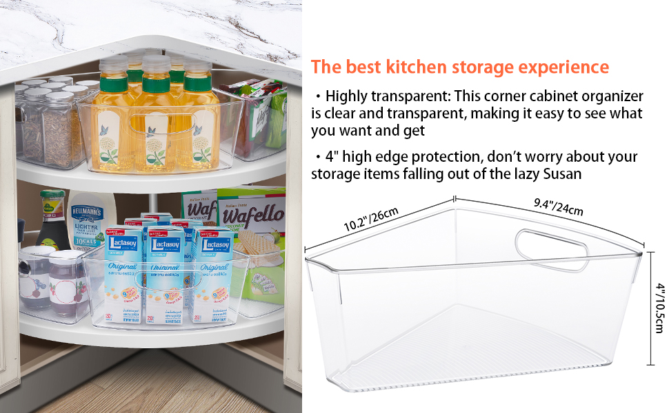 Amazon.com - SOKOSEY Lazy Susan Organizer 10.2"x 9.4"x4" for 26 ...