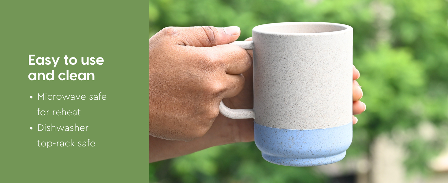 Buy Eha Earth Friendly Dual Java Coffee Mug | Mugs for Gift Made with ...