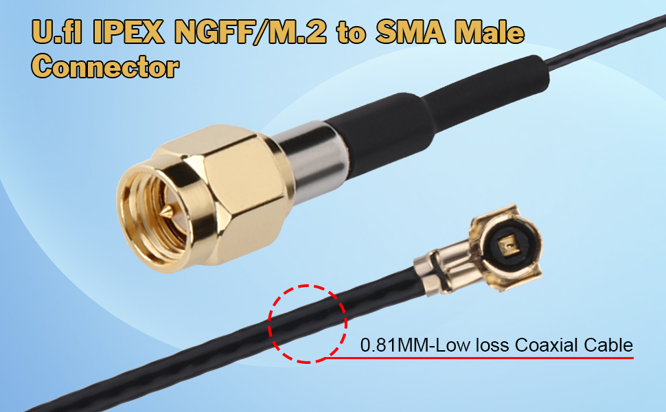 Amazon.com: BLTIATLE SMA Antenna Extension Cable 6inch 3 Pack U.FL IPX IPEX MHF4 to SMA Male ...