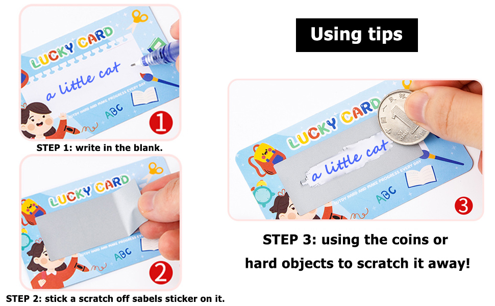 160 pcs Scratch Reward Cards with Scratch Off Sticker, CNYMANY Behavior ...