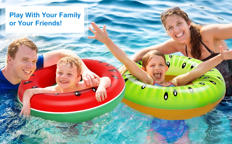 Subtail Schwimmring - 3 StüCk Schwimmreifen und Luftmatratze Kinder - Aufblasbare Schwimmring ...