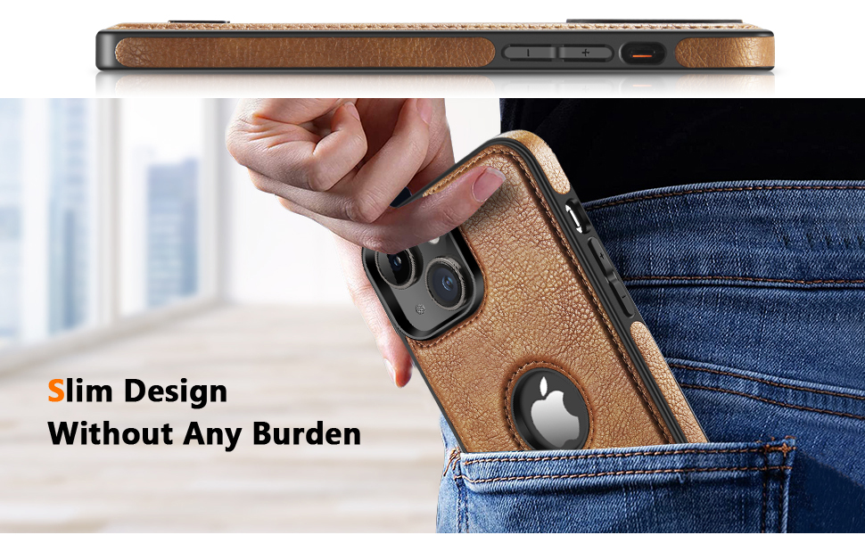 Amazon.com: WTCASE Magnetic for iPhone 13/14 Leather Case,Built-in Invisible Stand [Compatible ...