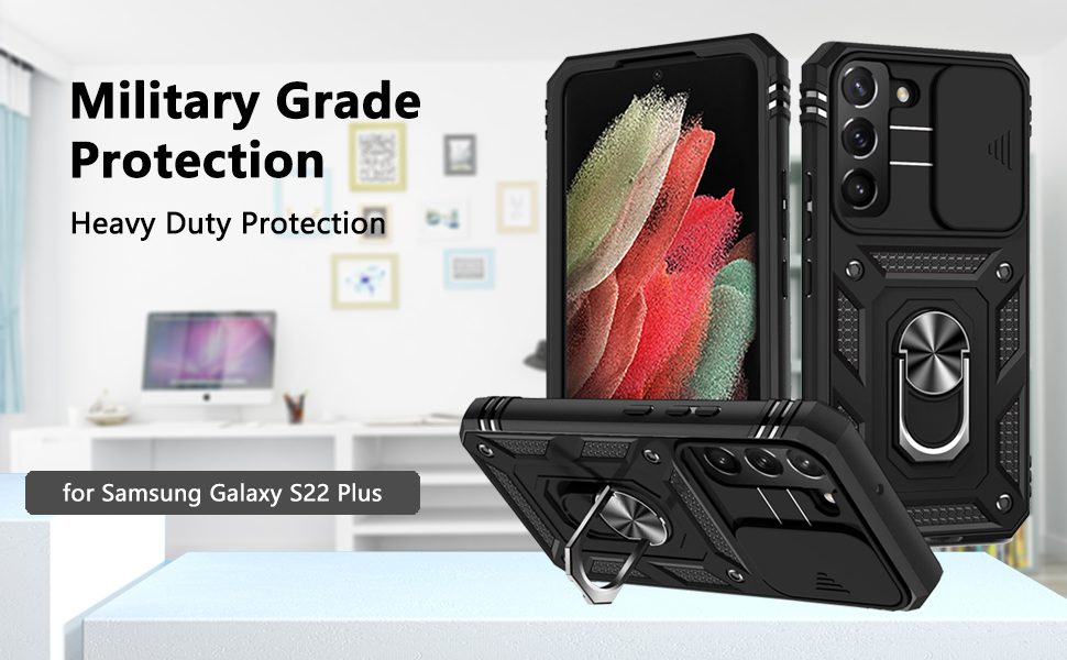 Amazon.com: Fucozan Military Grade for Samsung Galaxy S22 Plus Case S22+ Plus Case with ...