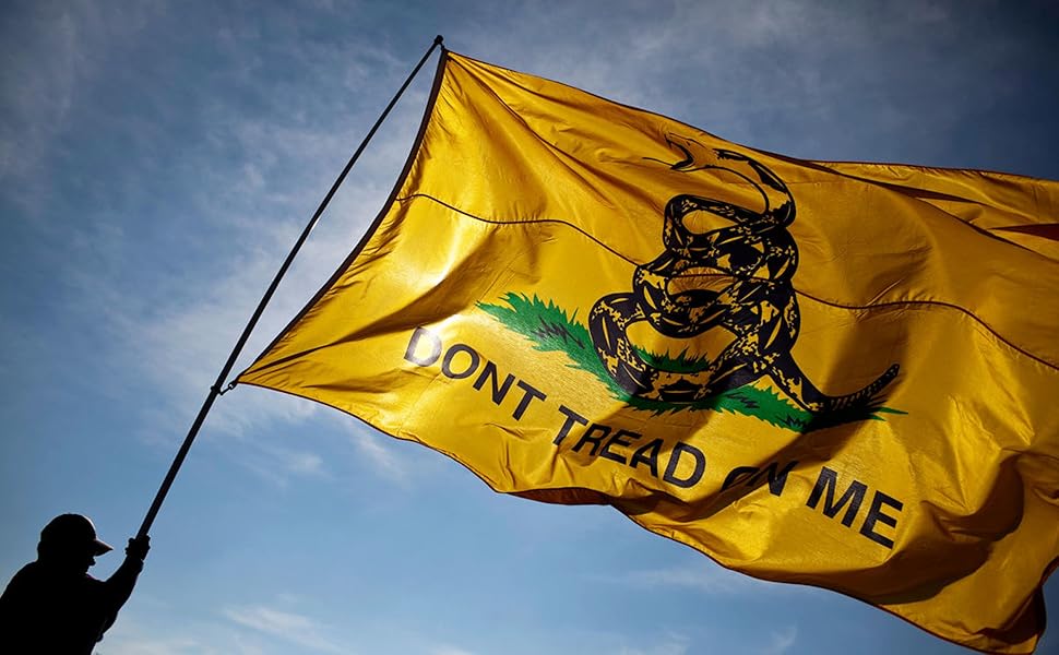 Amazon.com: Dont Tread On Me Gadsden Flag 2x3 Double Sided- Heavy Duty 3 Ply 210D- Don't Tread ...